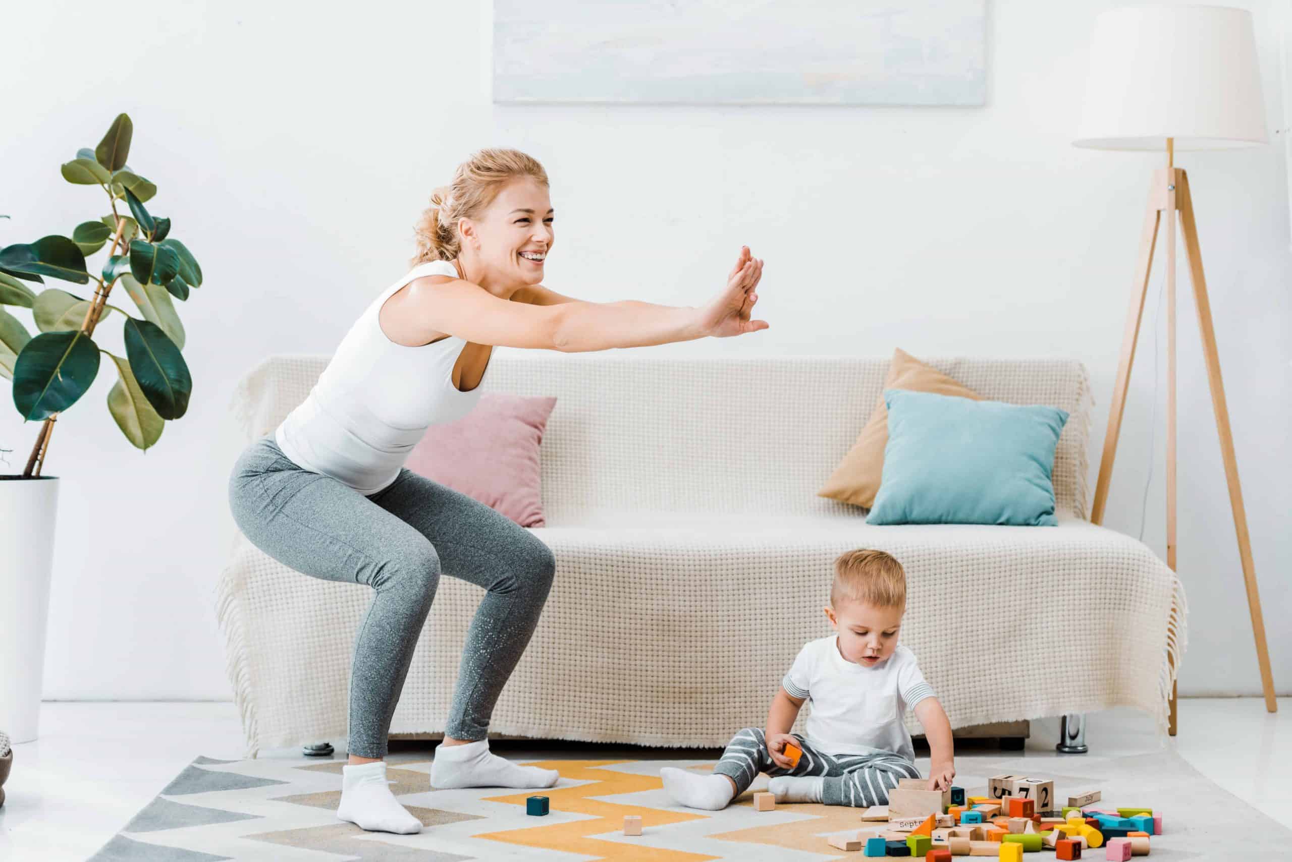 Working Out at Home with Kids - Natural Baby Mama